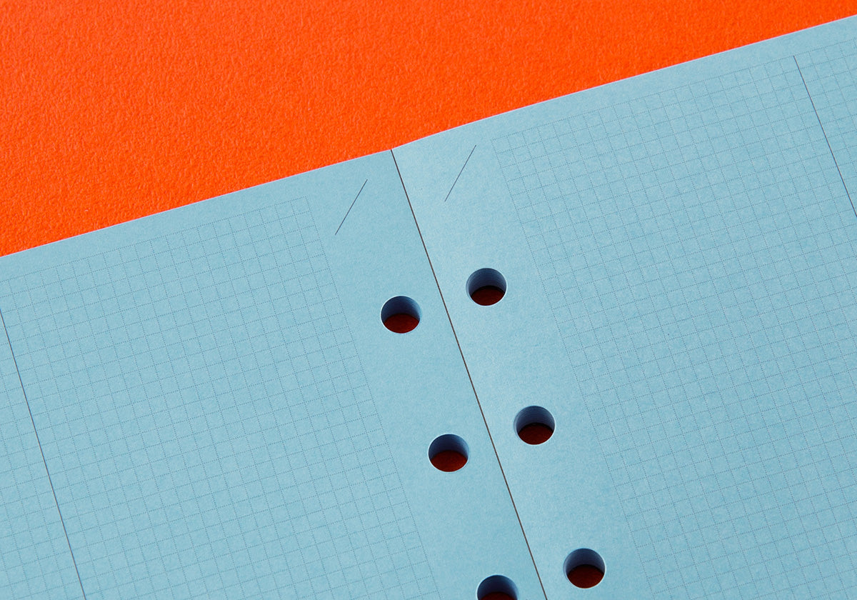 Blue Paper 2mm Grid Quadrant Graph 50 sheets (Bible Size)