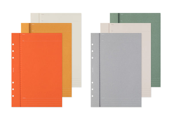 Project Manager 6 Colors Assortment PLT0008 (A5 Size)